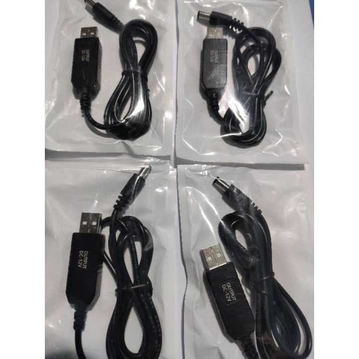 USB DC 5V To DC 12V 2.1x5.5mm Male Step-Up Adapter Cable | Lazada PH