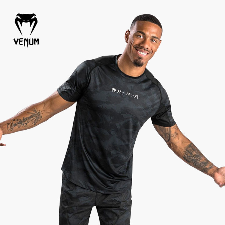 Venum venum Electron เสื้อยืดวิ่งคอกลมสำหรับผู้ชายแบบใหม่ปี3.0เสื้อแขน ...