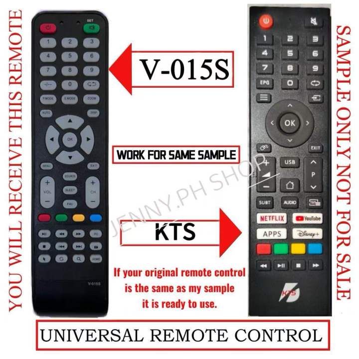 Ready to use Universal remote control for KTS smart tv remote na gagana ...