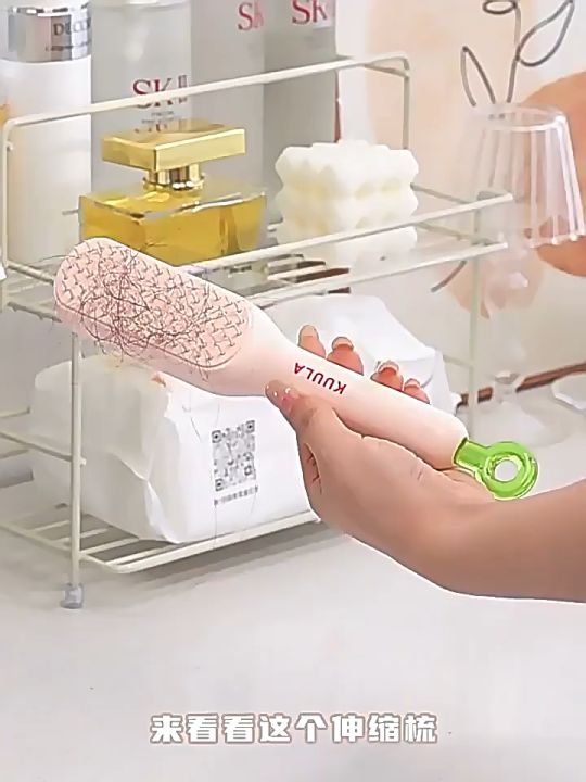 Original Magic Retractable Comb Self Cleaning Hair Brush Massage Anti ...
