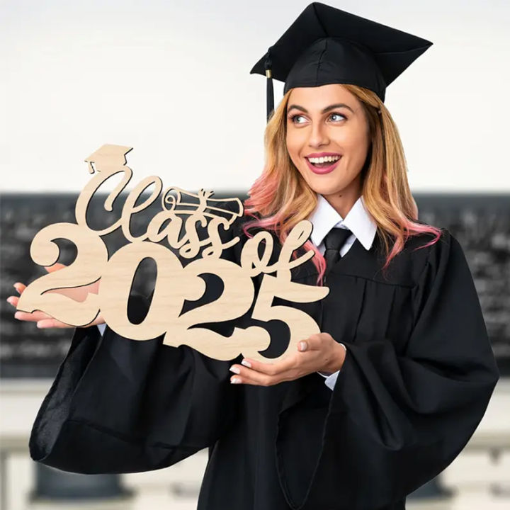 YOMDID Class of 2025 Wooden Sign With Rope 2025 Graduation Party Photo ...