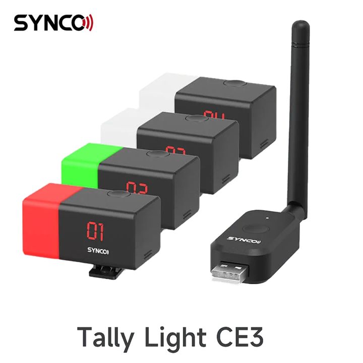 SYNCO Tally Light CE3 Guided Red and Green Cue Lights Live Switching ...