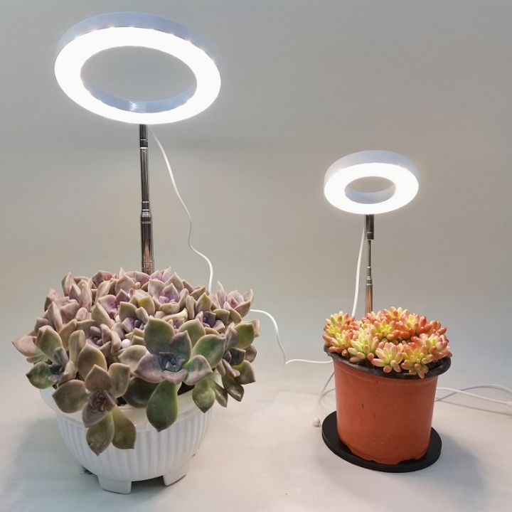 LED Retractable Plant Light Grow Light Angel Ring Succulent Red and ...
