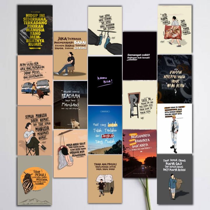 POSTER QUOTES MOTIVASI | POSTER KATA KATA | POSTER A6 A4 A5 | HIASAN ...