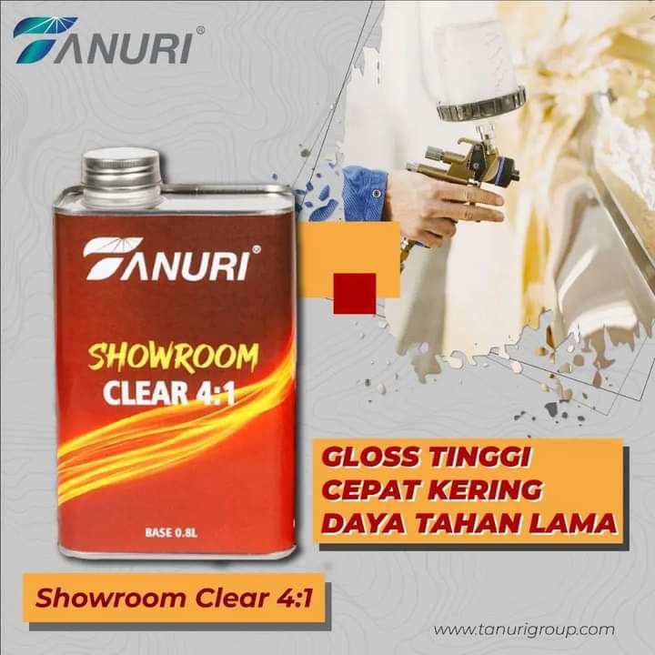CLEAR COAT TANURI SHOWROOM 4:1 250ML PERNIS TANURI | Lazada Indonesia