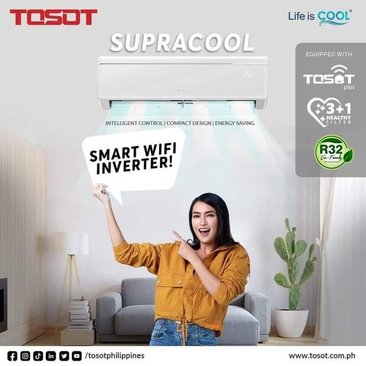 TOSOT 1HP SUPRACOOL SERIES SMART WIFI INVERTER SPLIT TYPE AIRCON ...