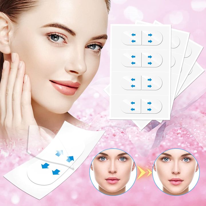 80Pcs Invisible Face Lift Tapes Waterproof V Shape Sticker Firming Chin ...