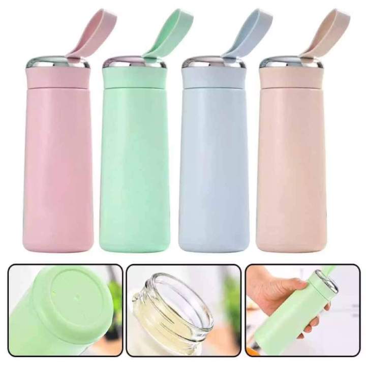 Botol Minum Nice Polos Kapasitas 500ml Dalamnya kaca Lapis Spon ...