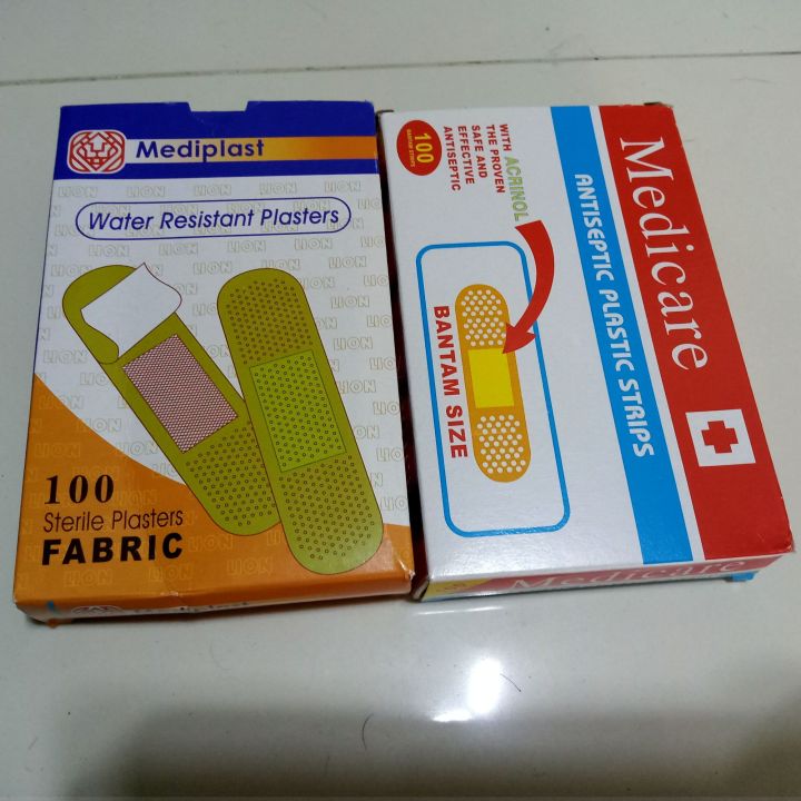 Plaster strips Band-aid(Mediplast/Medicare)1 box/100 pcs | Lazada PH