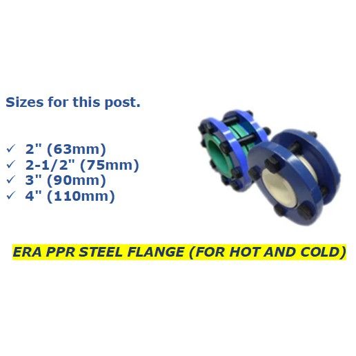 ERA BRAND PPR FLANGE SET FOR HOT AND COLD 2" TO 4" | Lazada PH