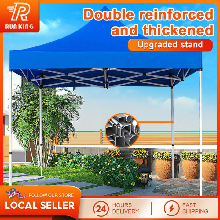 10 x 10 Night Market Canopy Camping Tent Frame 8 x 8 Kanopi Penuh ...