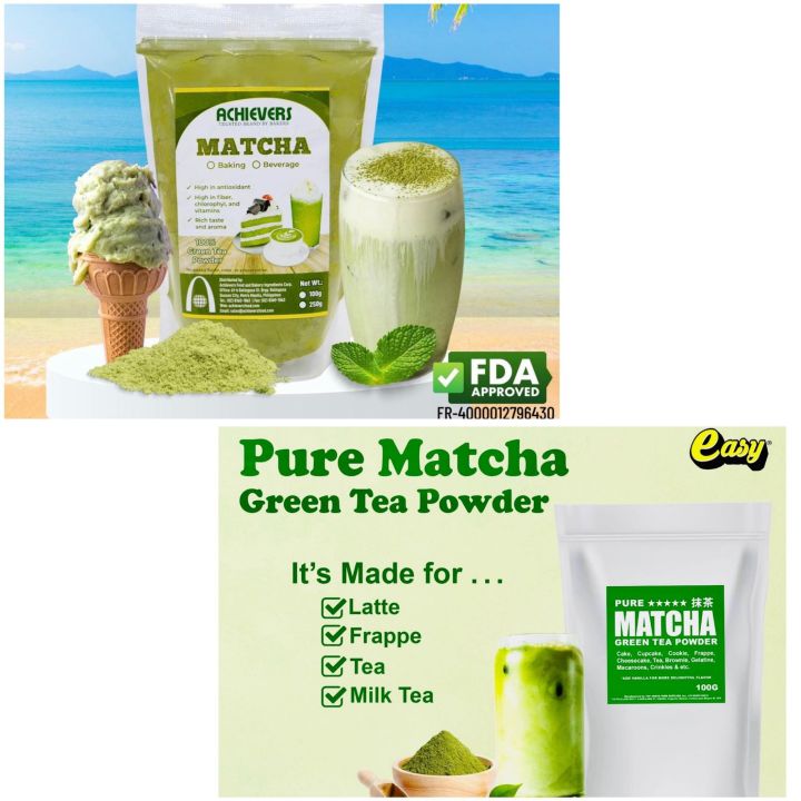Matcha Powder 100g - (Achievers & Easy Brand) (for Cakes & Beverage ...