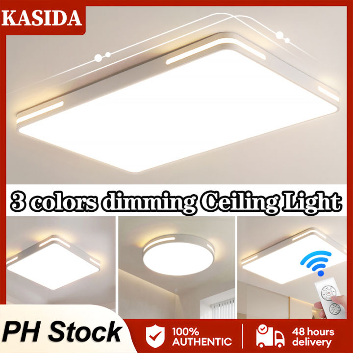 KASIDA Nordic ceiling light 3 colors dimming with remote ceiling lights ...