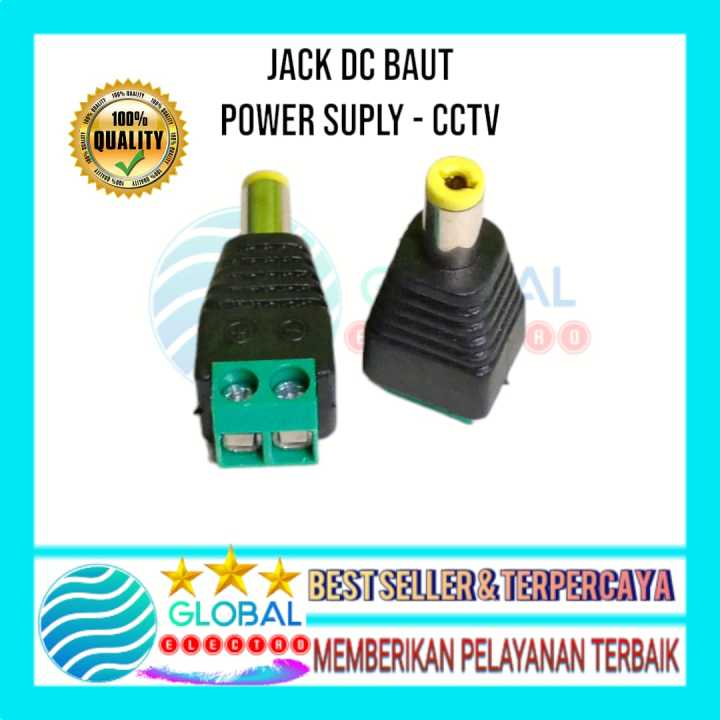 Jak DC baut cowo / Jak DC cctv model baut / Jak DC power supply adaptor ...
