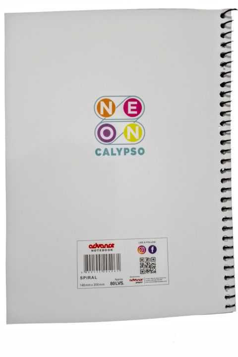Advance Spiral Neon Calypso Notebook 80 Leaves | Lazada PH
