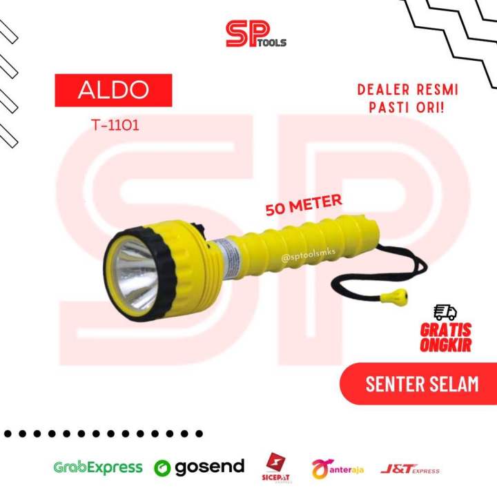 SENTER SELAM DIVING 50 METER 50M HEAVY DUTY ALDO T-1101 | Lazada Indonesia