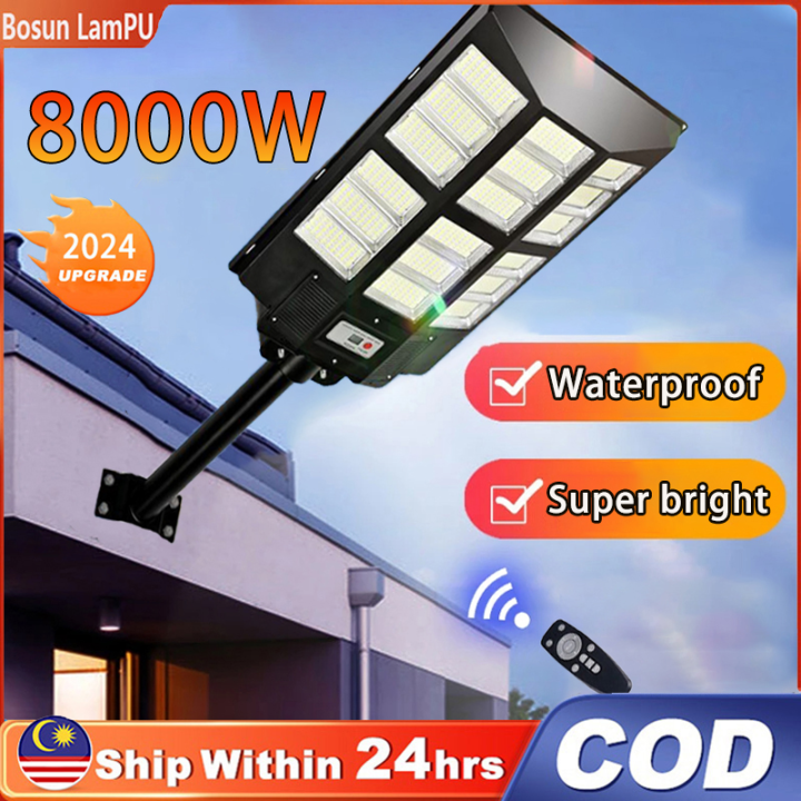 2024 NEW Lampu Solar Led Outdoor Light Solar Street Light 8000W Lampu jalan solar Lampu IP67 ...