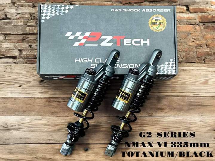 Rear shock nmax 335mm titanium pztech thailand | Lazada PH