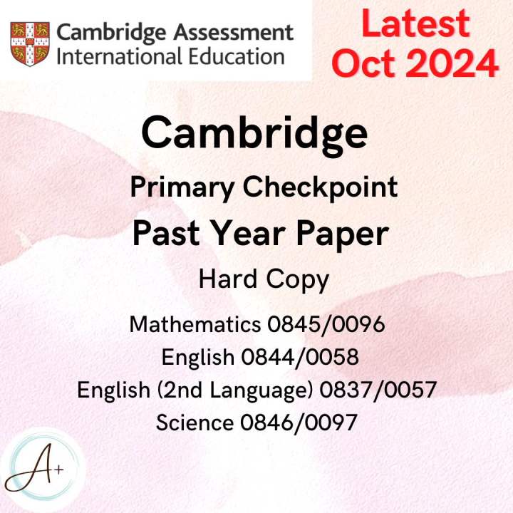 [Hardcopy]Cambridge Primary Checkpoint Past Year Paper + Answer | Year ...