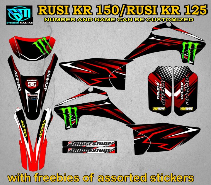 Rusi KR 150, Rusi KR 125 full body decals laminated | Lazada PH
