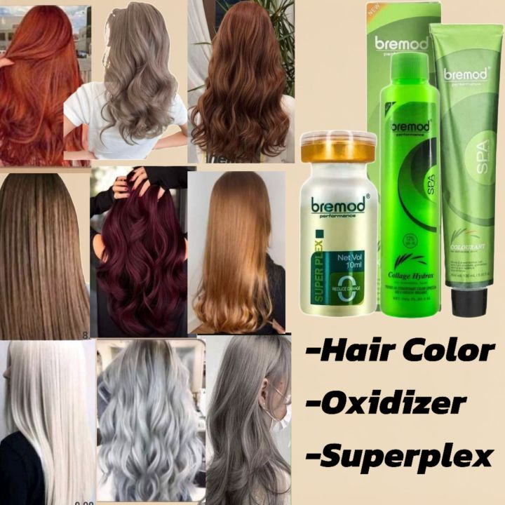 3in1 Bremod Performance Permanent Hair Dye with Oxidizer and Superplex ...