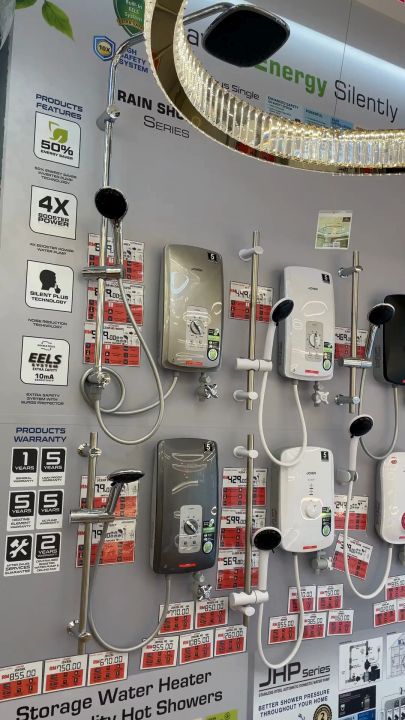 WES7/N-i Neon Light Indicator Rain Shower Instant Water Heater DC Pump ...