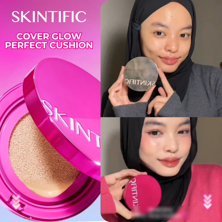 Skintific Official-Cover Glow Perfect Pink Cushion Cover lmperfection ...