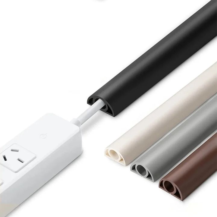 1PC 3M Floor Cable Cover PVC Cord Protector Hider Power Cable Sleeves ...