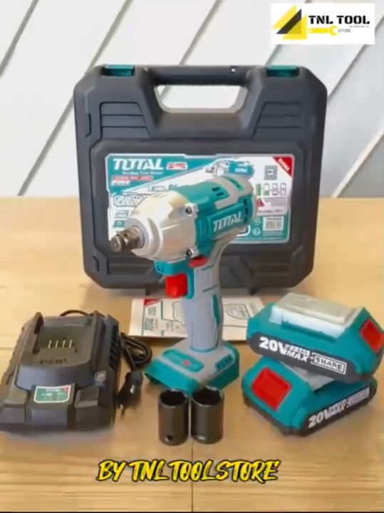 เครื่องบ๊อกไร้สาย / บล็อกไร้สาย แบต20v. 1/2นิ้ว ( TIWLI2038 ) TOTAL | Lazada.co.th