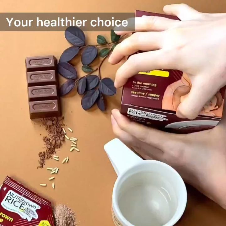 [FOC sachet@rm3] NutriBrown Rice Beverage - Chocolate 8x35g Lactose ...