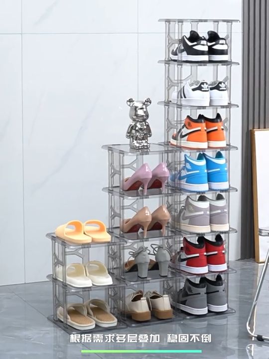 Magnetic Acrylic Shoe Box, Transparent Plastic Stackable Shoe Storage ...