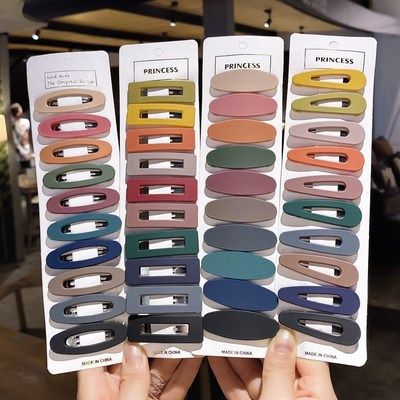 Prettys กิ๊บติดผมผู้หญิงกิ๊บติดผมของเด็กรูปสามเหลี่ยม,กิ๊บหนีบผมเรียบ ...