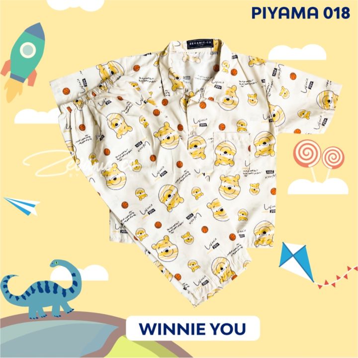 Baju Tidur Anak Size S M L Xl 8 10 12 Usia 1-12 Tahun Baju Piyama Anak ...