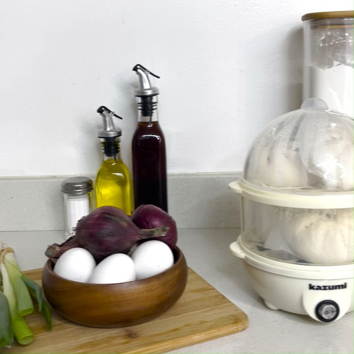 KAZUMI KZ-100 Multi-Functional Steamer 2 & 3 Layers 350W Egg Boiler ...