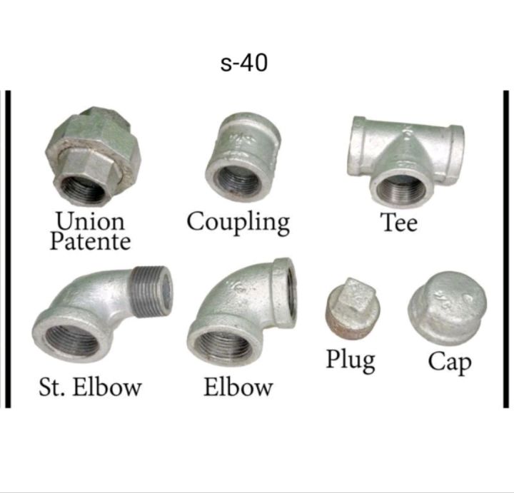 high quality GI fittings : ( elbow , tee , reducer , etc. s40 and s20 ) | Lazada PH