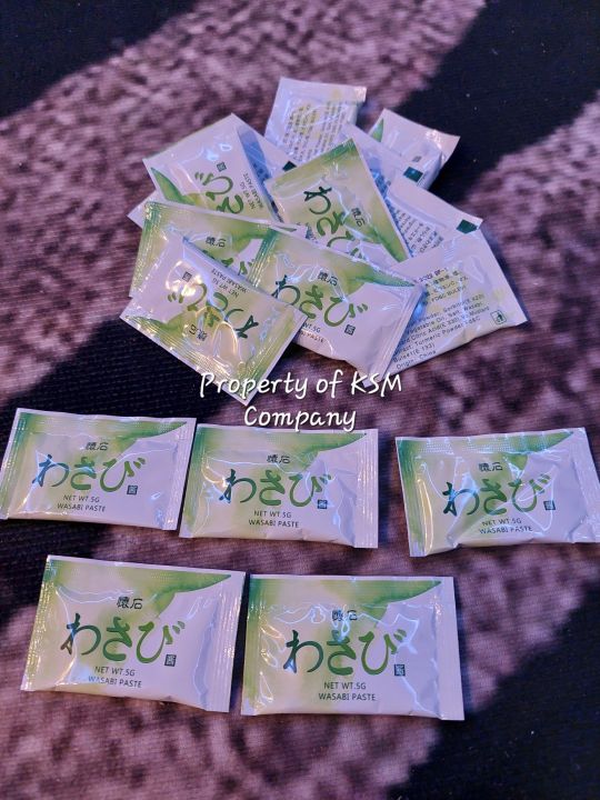 Authentic Japanese WASABI PASTE SACHET (5g sachet) | Lazada PH