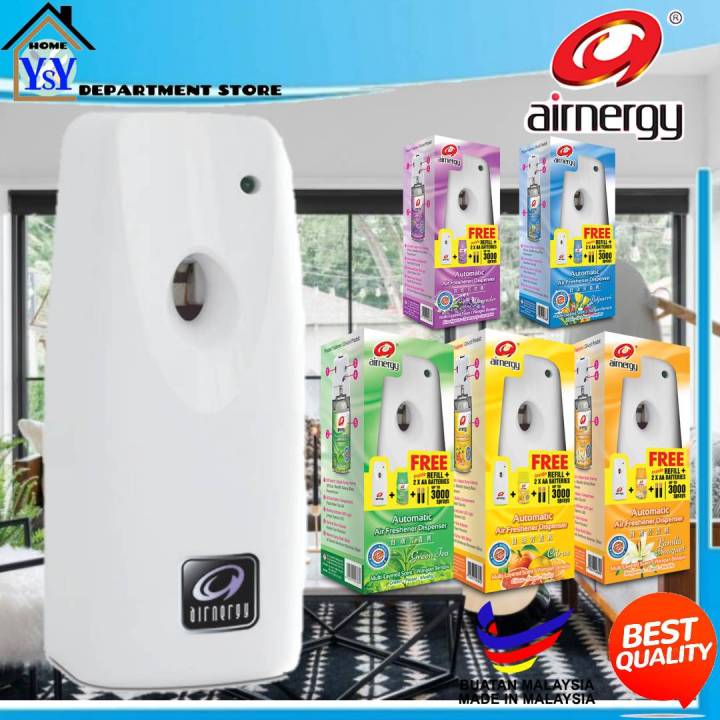 AIRNERGY®-AUTOMATIC AIR FRESHENER DISPENSER STARTER PACK | METERED ...