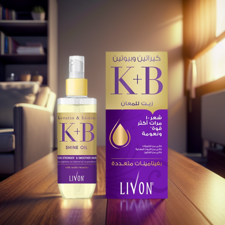 LIVON KERATIN & BIOTIN K+B SHINE OIL 100 ML | Lazada Singapore
