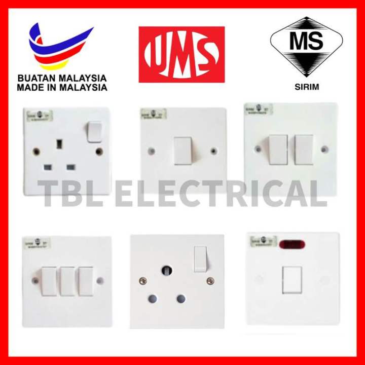 🔥READY STOCK🔥UMS 2913A SWITCH SOCKET 13A & 15A AND 20A SWITCH | Lazada