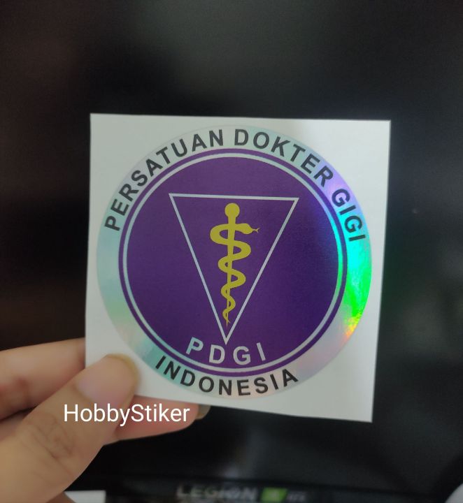 Stiker PDGI persatuan dokter gigi indonesia premium chrome type 2 ...