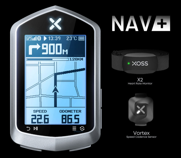 XOSS NAV Plus NAV+ Bike Computer GPS Bicycle Riding Cycling Map Route Navigation MTB Road ...