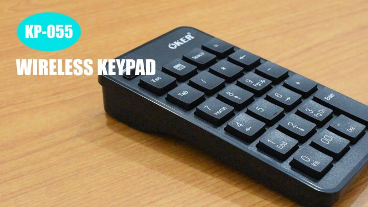 🚀ส่งเร็ว🚀 Keyboard OKER Wireless KP-052 KP-055 Numberic Mini Keypad คีย์บอร์ด แป้นตัวเลข ไร้สาย ...