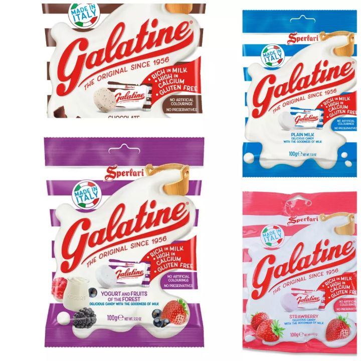 Galatine Italian Candy 100g Yogurt & Berries Milk Strawberry pinata ...