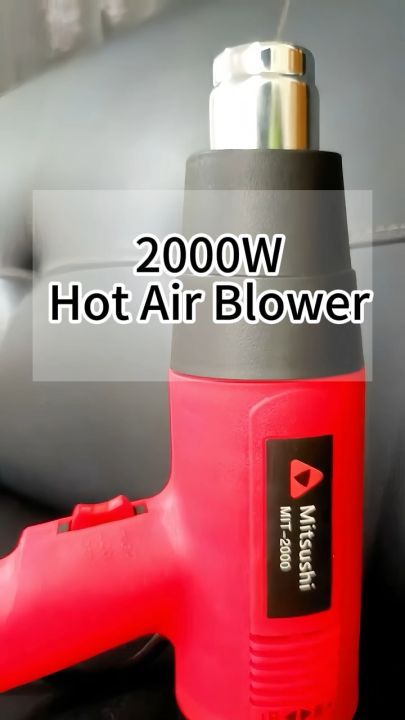 Mitsushi 2000W Heat Gun Blower for Plastic Sealer, DIY Glue Sticks ...