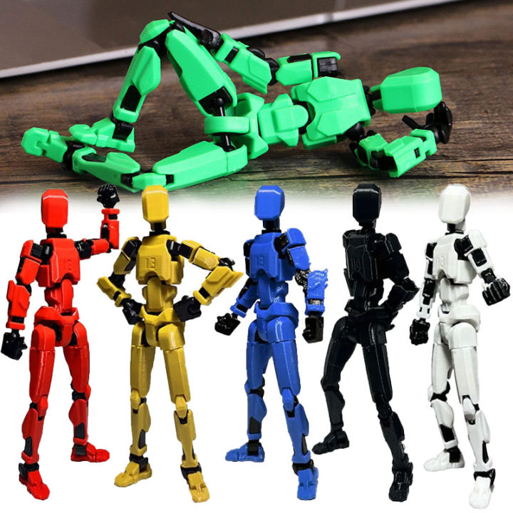 Lucky 13 Action Figure 3D Printed Dummy Toys 13 Robot Toy Movable ...
