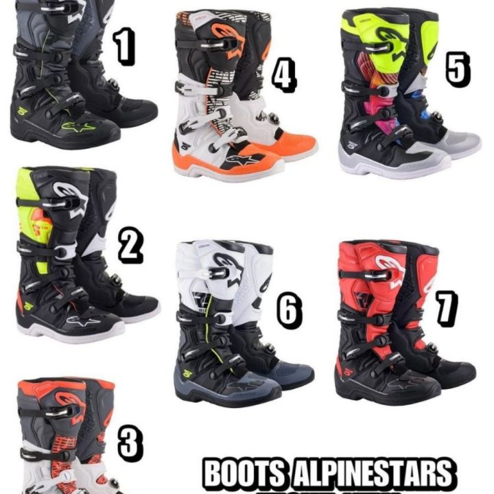 sepatu motocross/enduro/supermoto alpinestars tech 5 2022 | Lazada ...