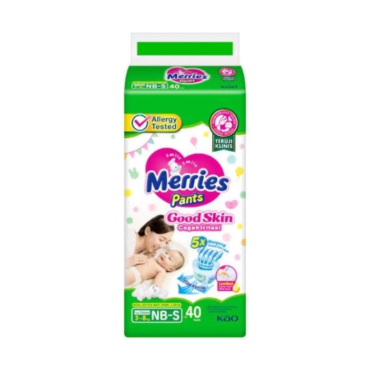 PAMPERS MERRIES UKURAN NBS40 M34 L30 XL26 | Lazada Indonesia
