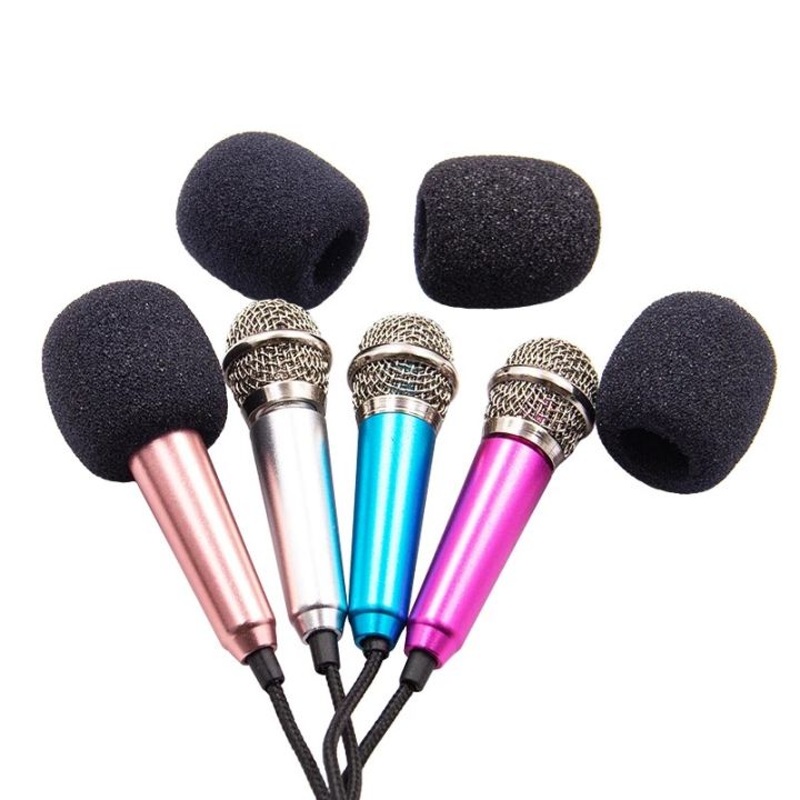 Portable 3.5mm Stereo Studio Mic KTV Karaoke Mini Microphone For Smart ...