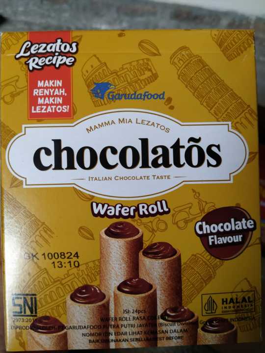 Chocolatos wafer roll .. box isi 24 pcs | Lazada Indonesia
