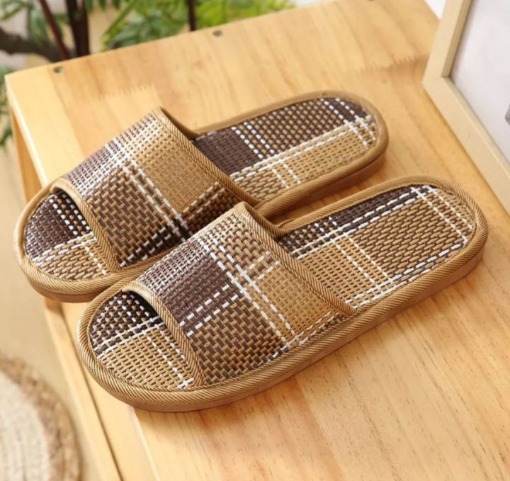 Native Banig slipper rattan slipper unisex bamboo aesthetic rattan ...